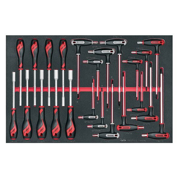 TENG 23PCE NUT & T-HANDLE DRIVER SET (EVA) - ITM Industrial Products