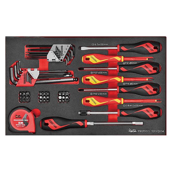 TENG 54PCE SCREWDRIVER & HEX/TX KEY SET (EVA) - ITM Industrial Products