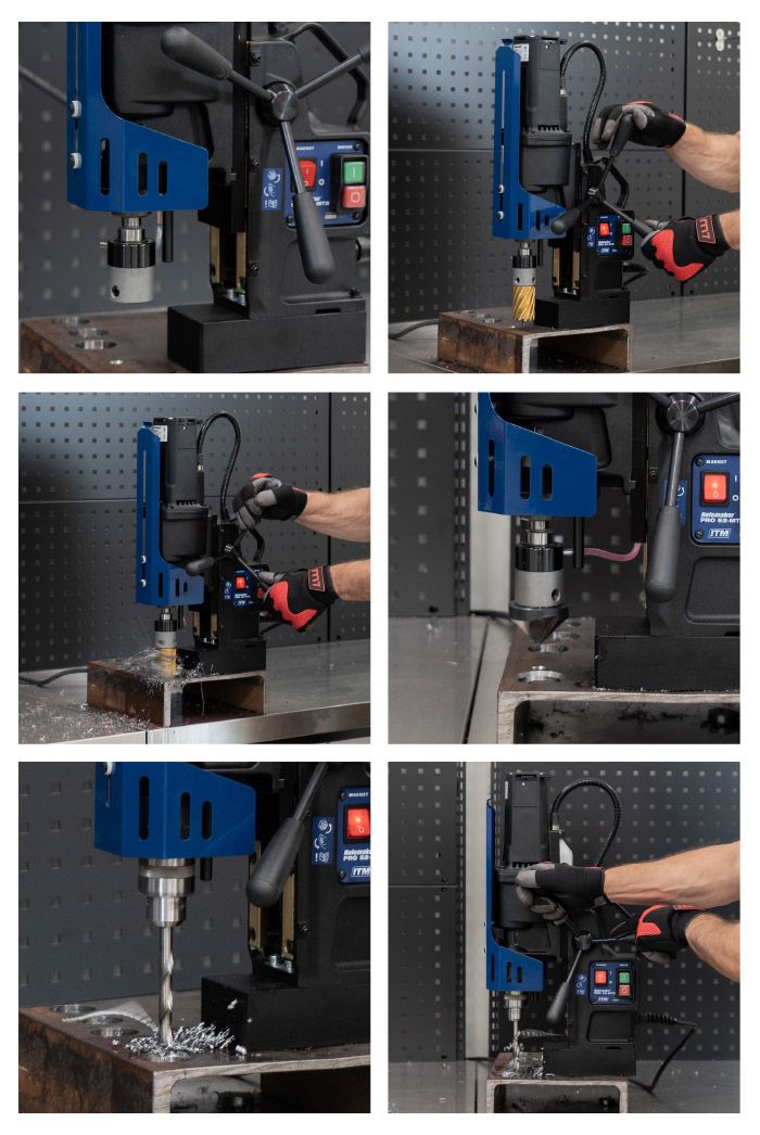 HOLEMAKER PRO52 MAGNETIC BASE DRILL, MT2, CAP: 52MM DIA X 52MM ...