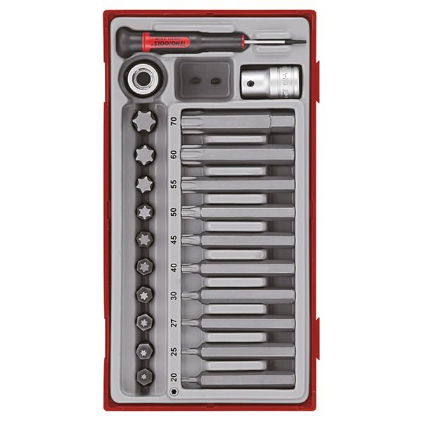 TENG 23PCE TX BITS SET TX20-70-40 - TC-TRAY - ITM Industrial Products