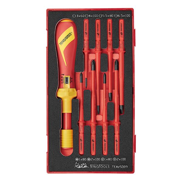 TENG 9PCE 1000V VDE TORQUE SCREWDRIVER SET - TC-TRAY (EVA) - ITM ...