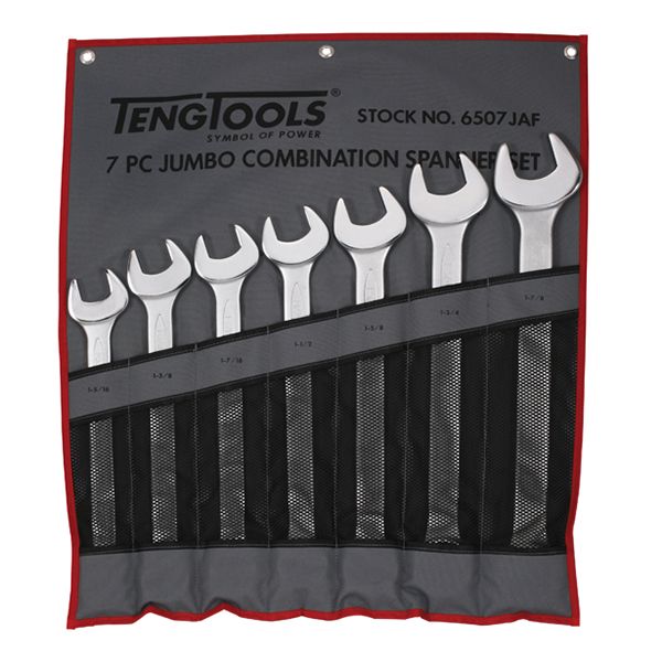 TENG COMBINATION AF SPANNER SET W/WALLET, 7PCE, 1-15/16-1-7/8" - ITM ...