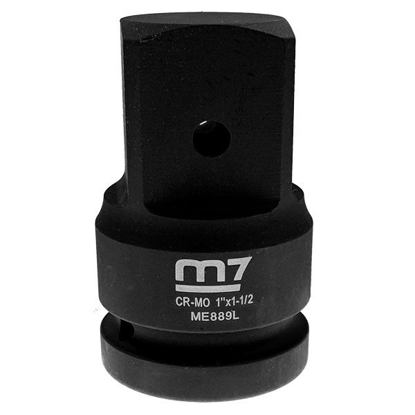 M7 IMPACT ADAPTOR, WITH PIN HOLE, 1" DR F X 1-1/2" DR MALE - PIN & RING ...