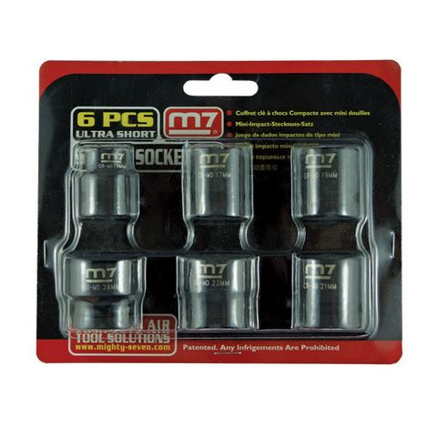 M7 IMPACT STUBBY SOCKET SET 1 2 DRIVE 6 PCE 1 2 7 8 M7 MA42006S ITM Industrial Products