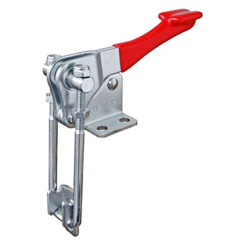 TOGGLE CLAMP, CORNER LATCH, FLANGED BASE, STR HANDLE, 225KG CAP, 78.5MM ...