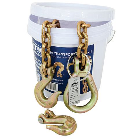G70 TRANSPORT CHAIN KIT WITH LUG LINK, SLIP HOOK & GRAB HOOKS - ITM ...