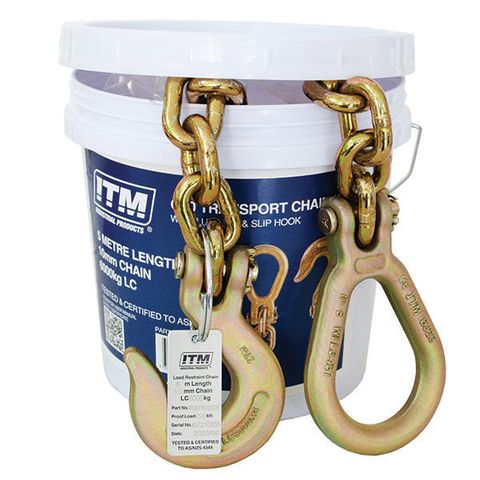 G70 TRANSPORT CHAIN WITH LUG LINK & SLIP HOOK - ITM Industrial Products