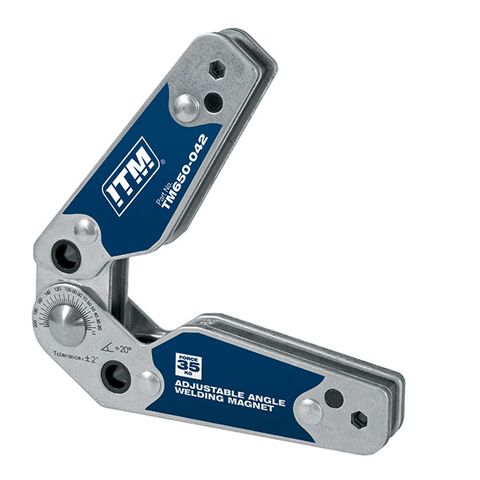 INSIDE & OUTSIDE ADJUSTABLE ANGLE WELDING MAGNET, 35KGS FORCE, 130MM ...