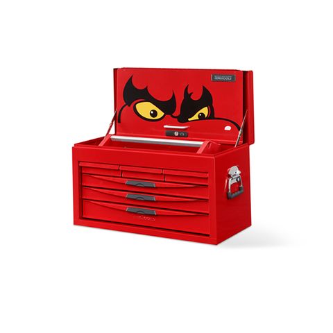 TENG 26" PRO TOP BOX 6 DRAWERS, RED - ITM Industrial Products