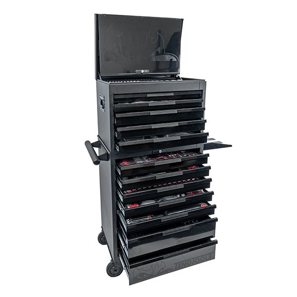 TENG 741PCE 26"12 DRAWER STACK TOOL KIT, METRIC & IMPERIAL, EVA TRAYS ...