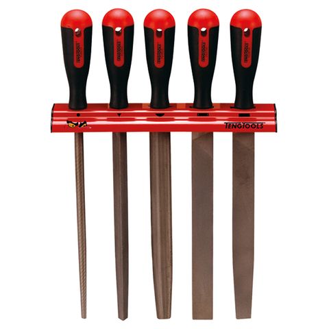 TENG 5PCE 10 FILE SET W/ WALL RACK - ITM Industrial Products