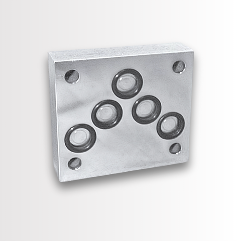 HYDRAULIC BLANKING PLATE, CETOP5, MATERIAL: ALLOY, MAX WORKING PRESSURE ...