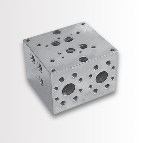 HSPC7FH SUBPLATE, CETOP 7, FLANGE PORTS STEEL, MATERIAL: STEEL, NICKEL ...