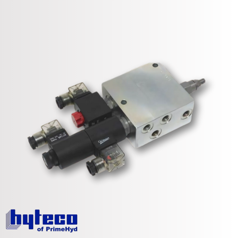 QUICK HITCH REDUCING AND TILT VALVE ASSEMBLY 12VDC