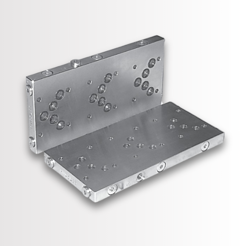 HYDRAULIC LOAD SENSE SANDWICH MANIFOLD, CETOP5, STATIONS: 5, MATERIAL ...
