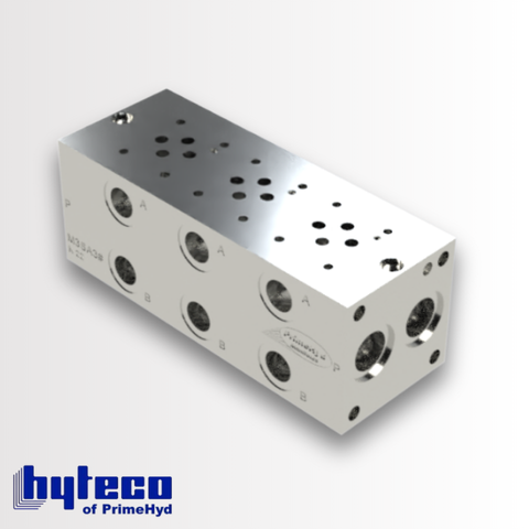 CETOP3, SERIES, SIDE PORTED BSPP, 3 STATION, ALLOY - 210 BAR, WITHOUT CAVITY