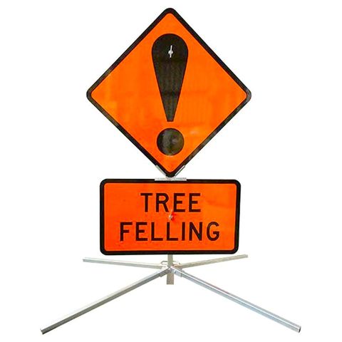 Tree Felling Sign Complete