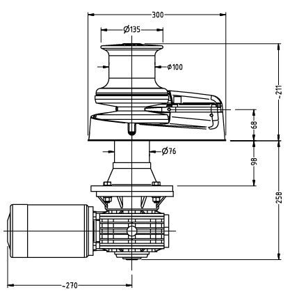Muir Storm VRC2200 Vertical Windlass For Vessels Up To 48FT