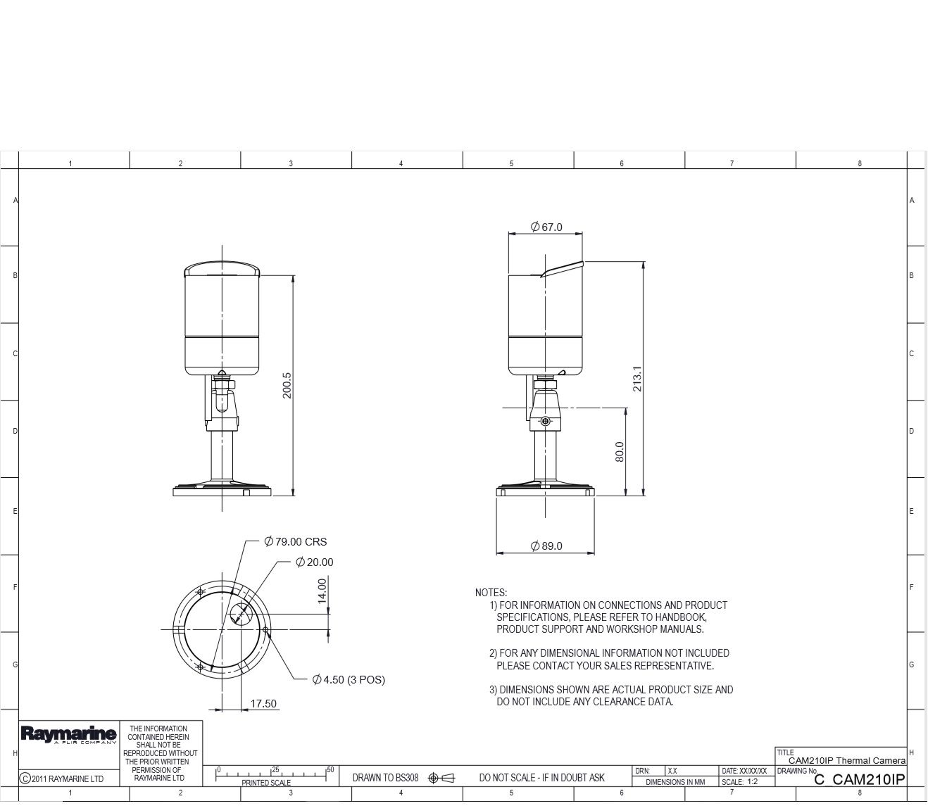 Raymarine CAM210 Bullet Day and Night IP Video Camera