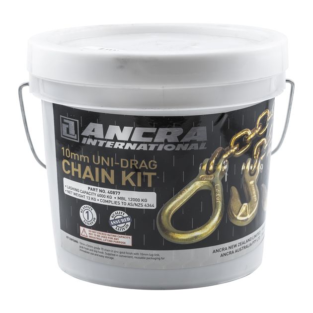 10mm Bucket O'Chain with 1 Grab Hook & 1 Slip Hook - 5m | Mike's ...