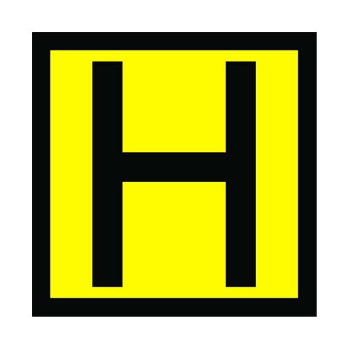 H Sign 200 x 200 - Sticker | Mike's Transport Warehouse