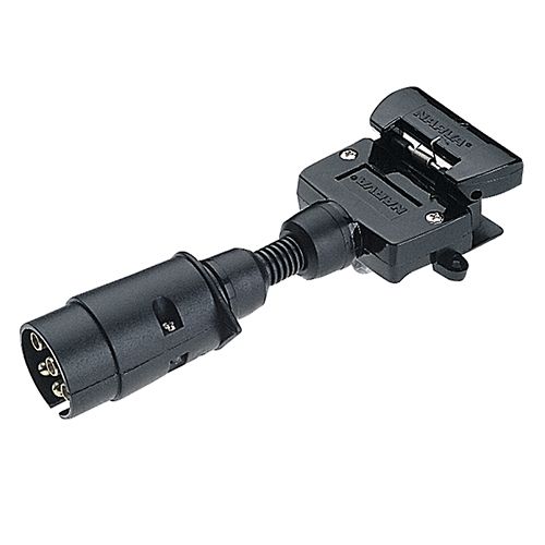 Narva 7 Pin Large Round Socket to 7 Pin Flat Adapter | Mike's Transport ...