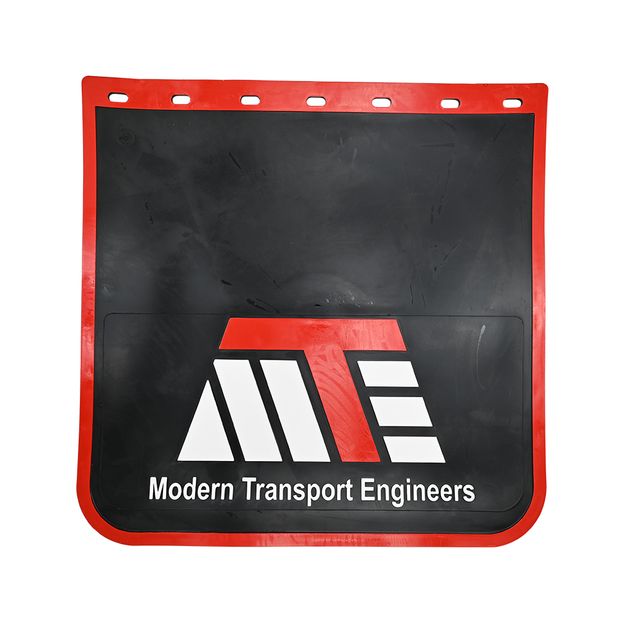 Mud Flap 24x24 MTE Moulded Black PVC Rubber | Mike's Transport Warehouse