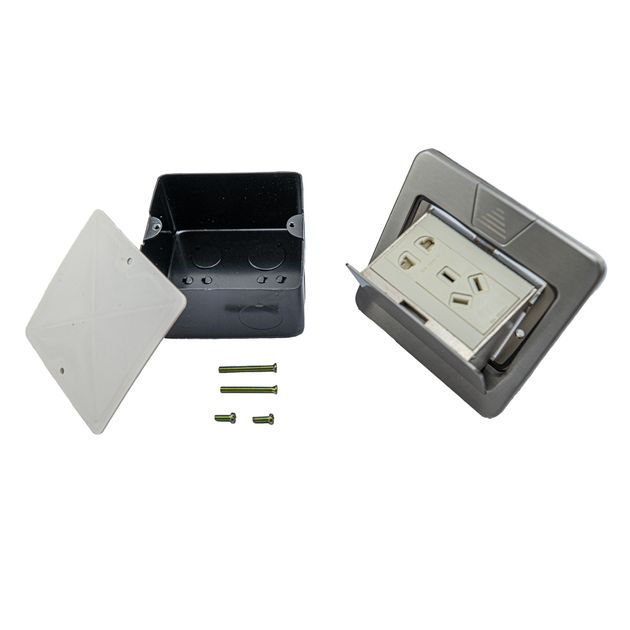 Double Floor Socket Pop-up Stainless Steel | Mike's Transport Warehouse
