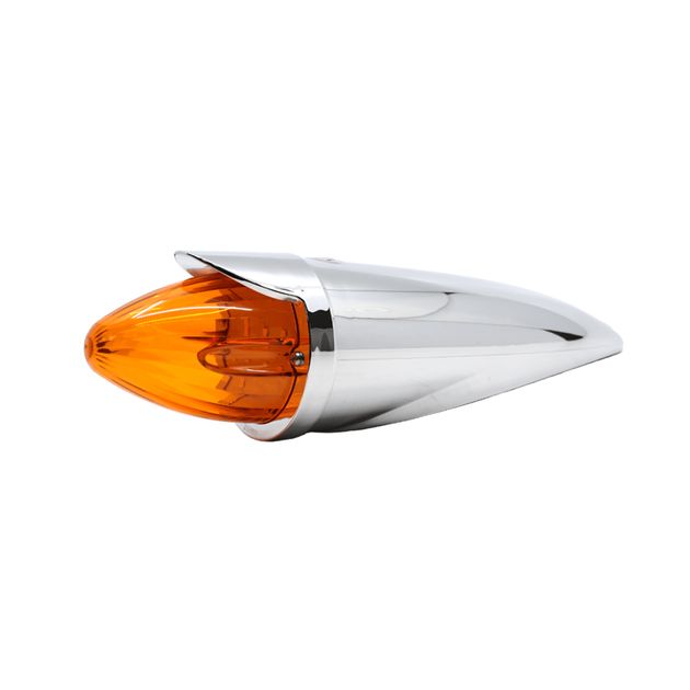 Lucidity LED Amber Cab Marker Lamp With Chrome Visor | Mike's Transport ...