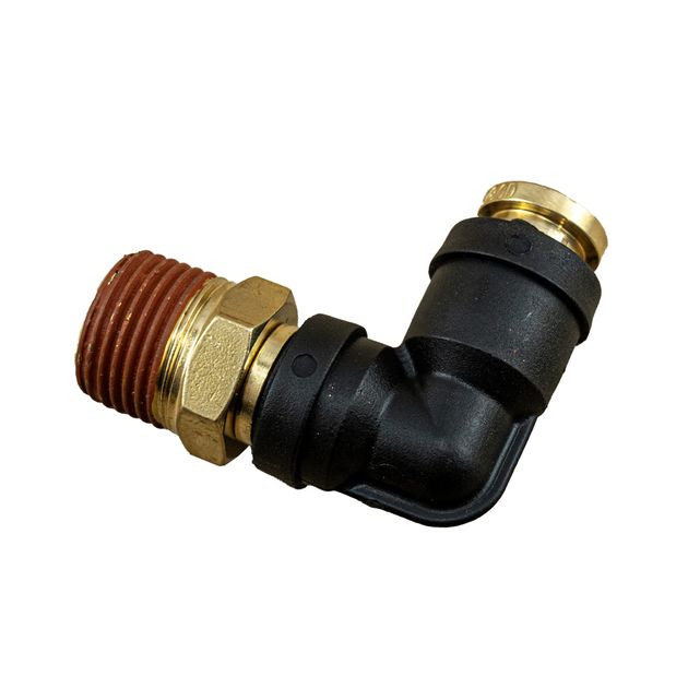 CDPLS 3/8 x 3/8npt Push lock-Male Connector Swivel Elbow 90deg | Mike's ...