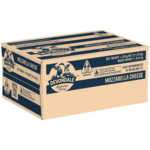 DEVONDALE MOZZARELLA 2x10KG
