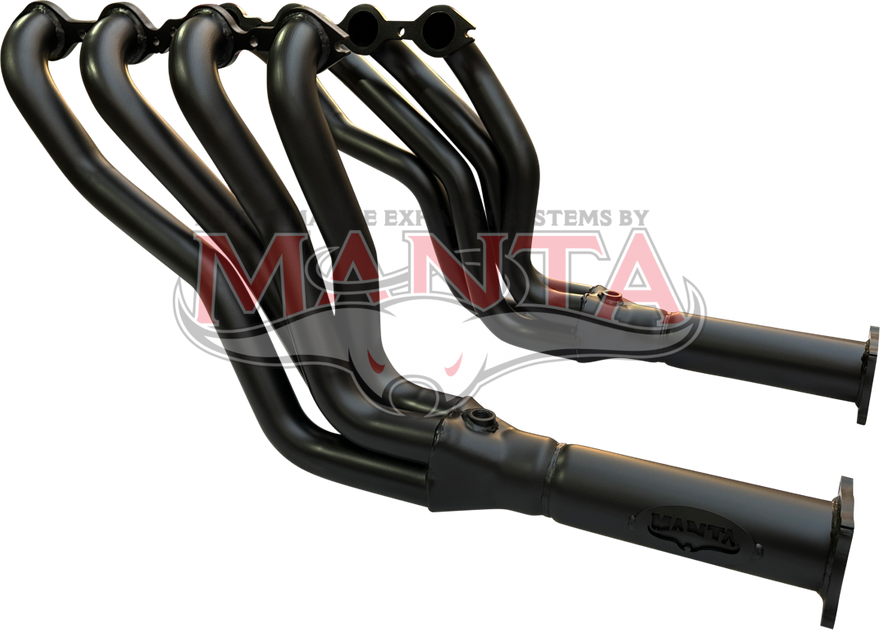 VE VF 1 7/8in Headers With 3in Outlet - BLACK Ceramic Coated - MPI ...