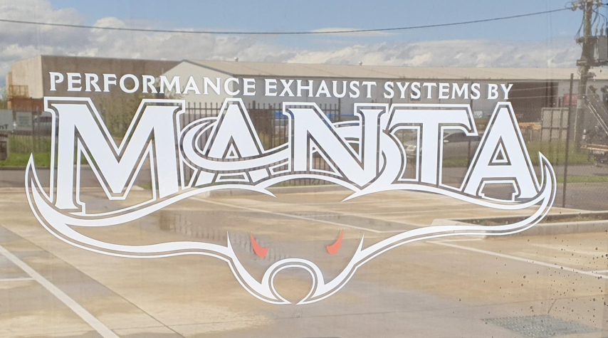 300MM MANTA WINDOW STICKERS VINYL WHITE - MPI Automotive