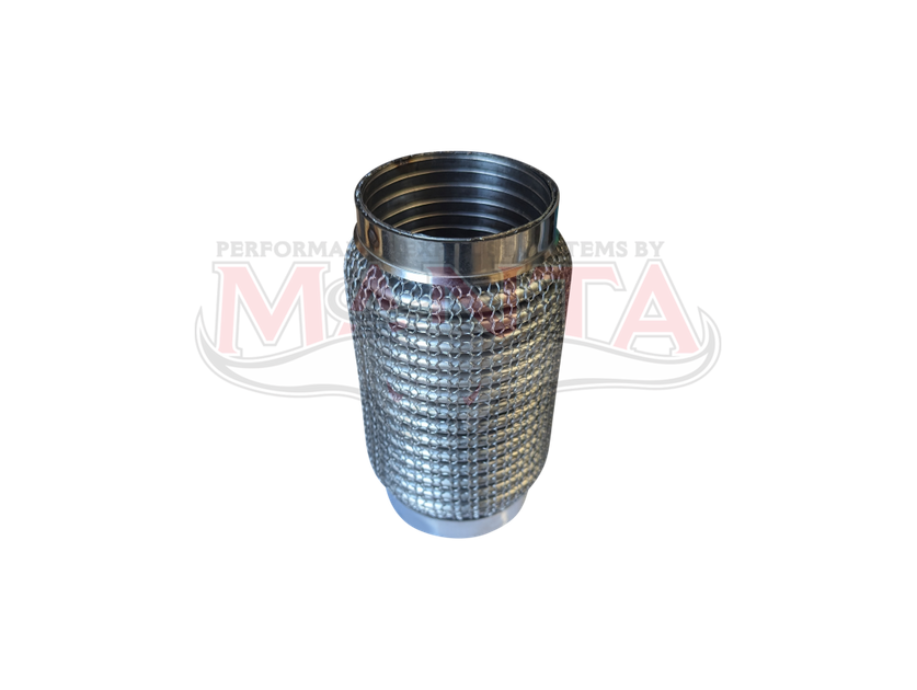 2in ID x 75mm (3in) Stainless Steel Flex Bellow Solid Directional Liner ...