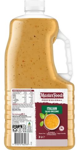 Italian Dressing "Masterfoods" 3Ltr Mount Gambier Foods
