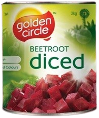 Beetroot Diced "GoldenCircle" A10 tin Mount Gambier Foods