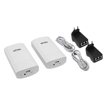 WI-TEK, Wireless IP Bridge, Transceiver, 900Mbps+, 5.8GHz, 3Km range ...