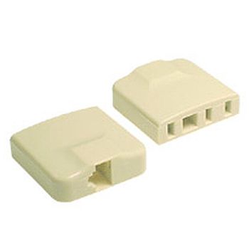 TELEMASTER, Telephone socket adaptor, Modular, Adapts 6P4C modular ...