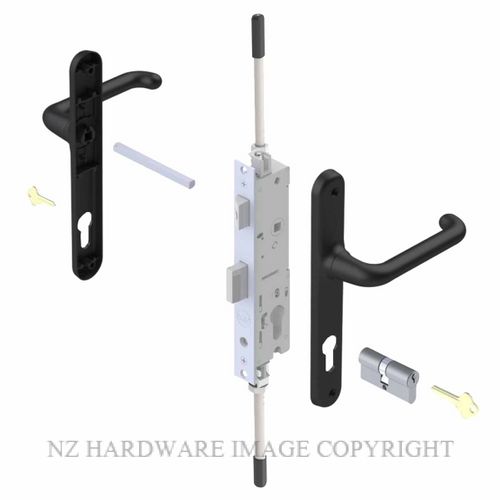 YALE VERONA 30MM 4PT 24MM LOCK KITSET MATT BLACK