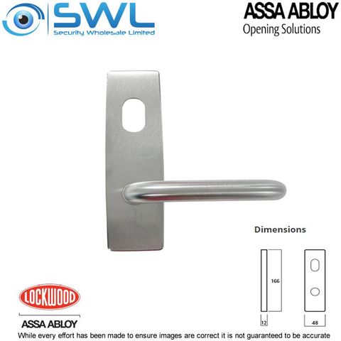 Lockwood L1801/70SC: Square End External Plate With Cylinder Hole & 70 ...