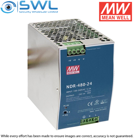 Mean Well PSU: 48Vdc 480W for UTEPO 48715 (UTP7308GE-BTPOE90) SWL