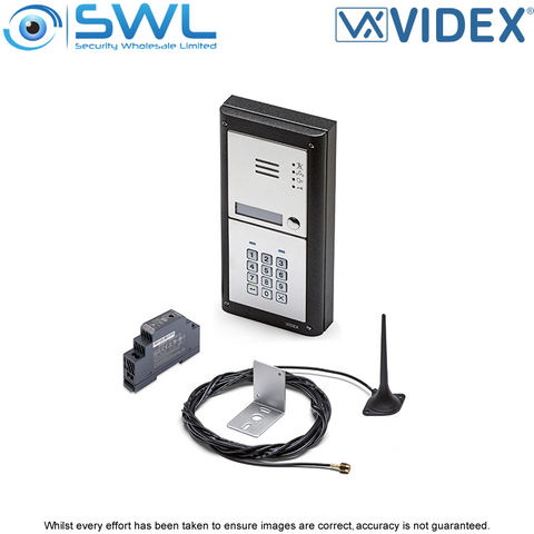 Videx GSM4KCR/4G-1S/M: 4G Intercom Kit Single Button With Keypad SWL