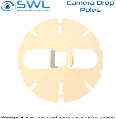 Dropper Pole CMBKT130-W: Camera Bracket 130mm White or Mounting Base ...