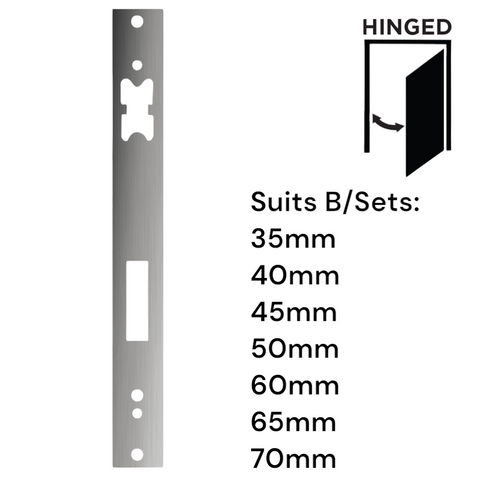 'E-Series' Optional FACE PLATE (290 x 25mm) - Suits *LONG* Backset ...