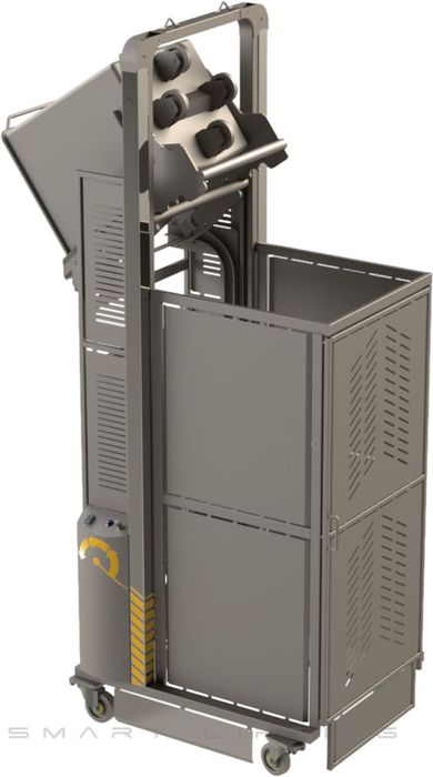 Dumpmaster SS - The high-speed foodgrade bin lifter // Simpro