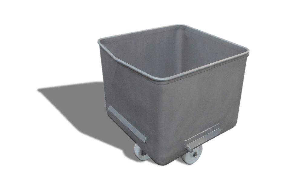 120L Eurobin - Stainless-steel mobile meat cart // Simpro