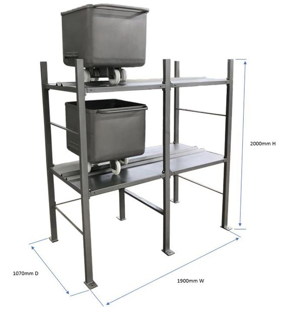 EURORACKING - DIN9797 Eurobin racking module // Simpro