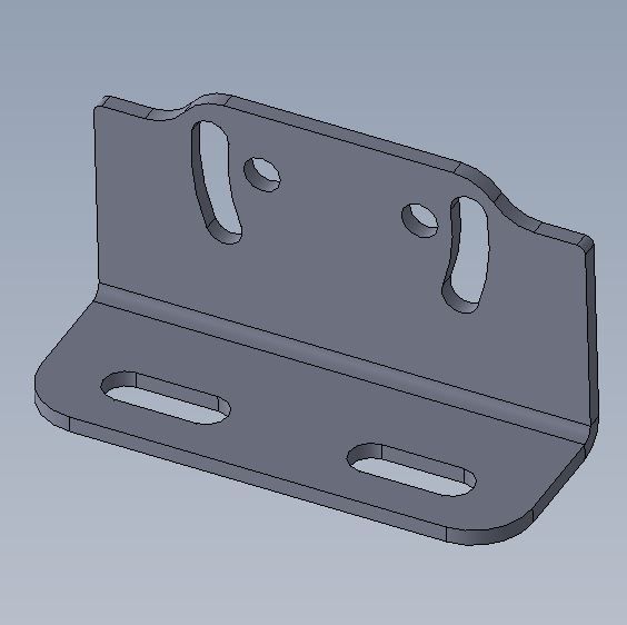 EDMICROSWBKTMS - Microswitch mounting bracket, slotted 2. // Simpro