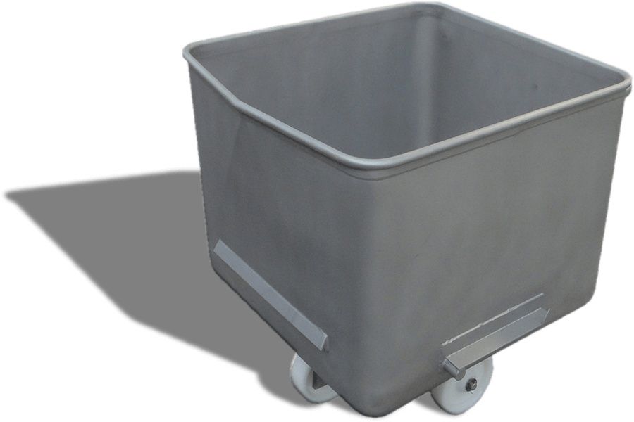 200L Eurobin - Stainless-steel DIN9797 meat cart // Simpro