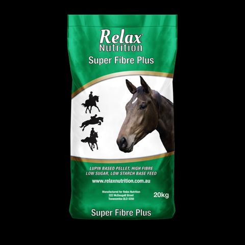 RELAX Super Fibre Plus Lupin Pellet 20kg GREEN (48)